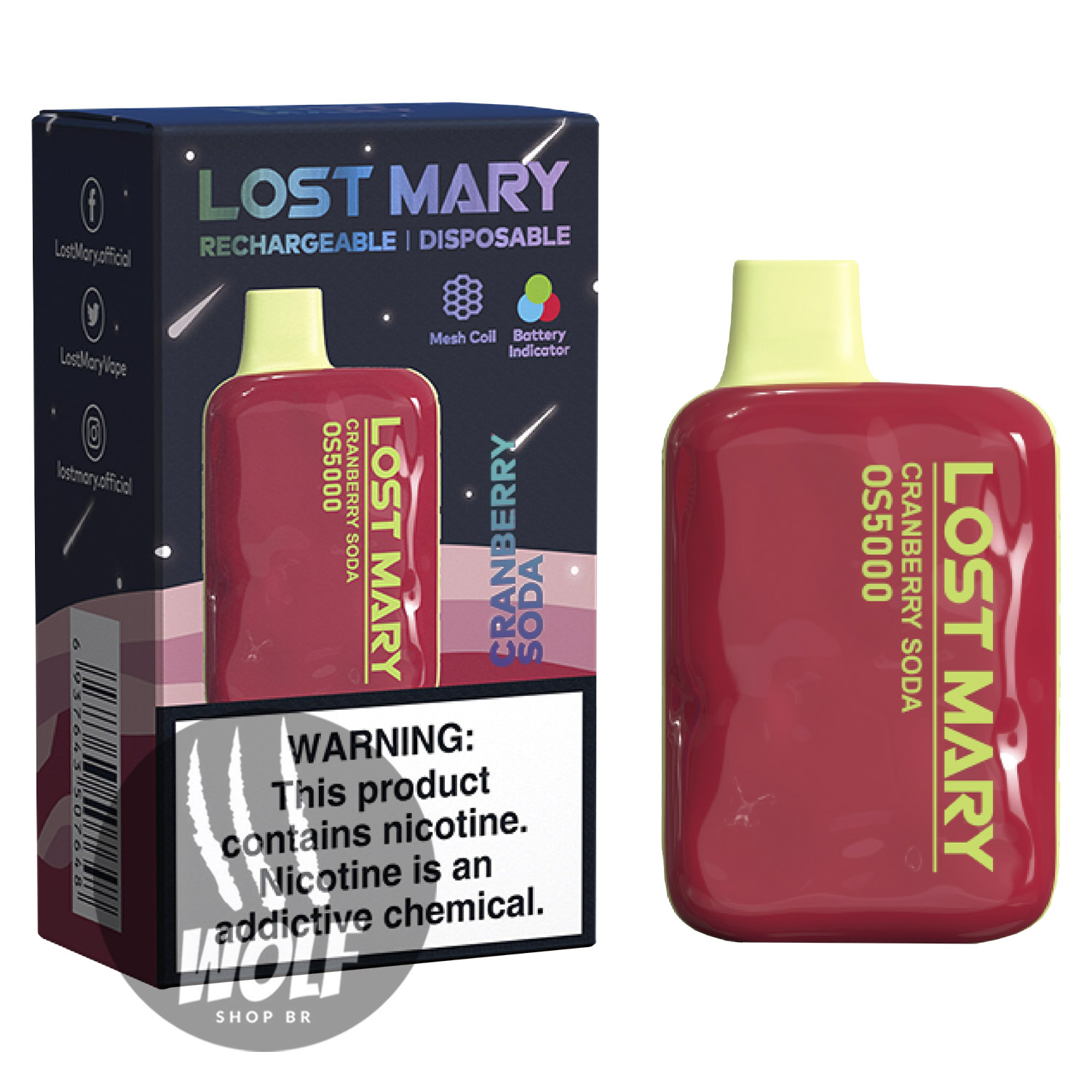 Lost Mary: Vapes Exclusivos na Wolf Shop Brasil
