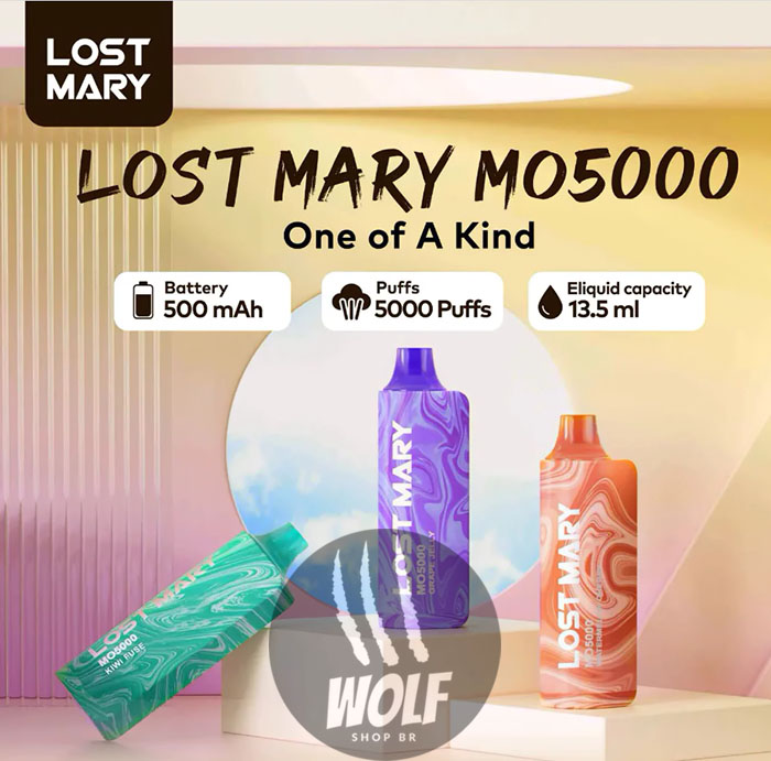 Lost Mary MO5000 - 5000 Puffs - Pod Descartável - 500 mAh