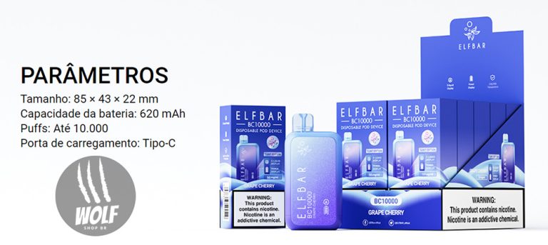 Pod Elf Bar BC10000 - Pod Descartável 10000 Puffs | Wolf Shop