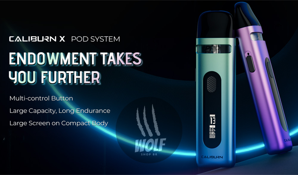 UWELL Caliburn X - Podsystem - 850mAh | Wolf Shop Brasil