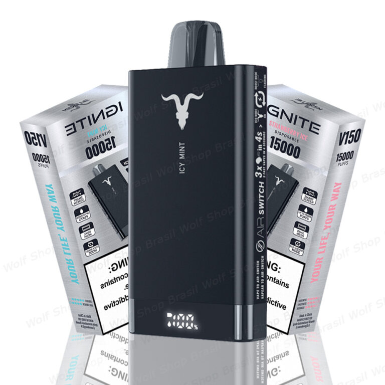 Pod IGNITE V120 Pro Recarregável 12000 Puffs - Wolf Shop Brasil