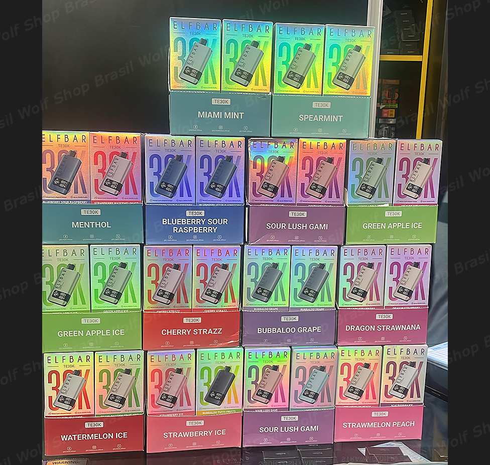ELFBAR TE30k - 30000 Puffs - Pod Descartável | Wolf Shop Brasil
