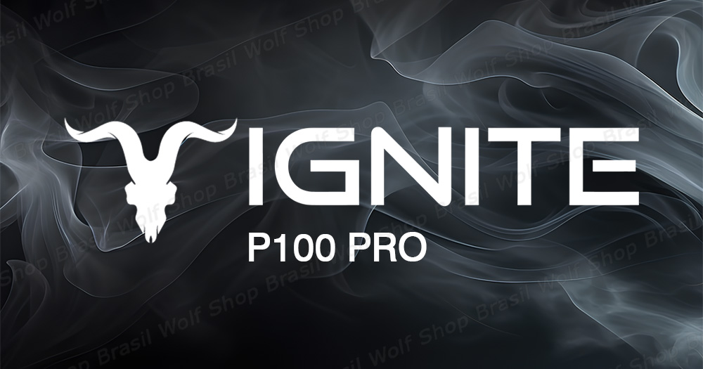 IGNITE P100 PRO Kit - Pod Descartável/Trocável - 10000 Puffs | Wolf ...