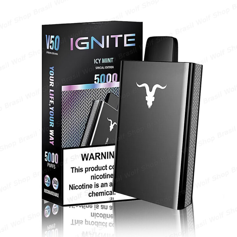 IGNITE V50 Black Special Edition - Pod Descartável - 5000 Puffs | Wolf ...