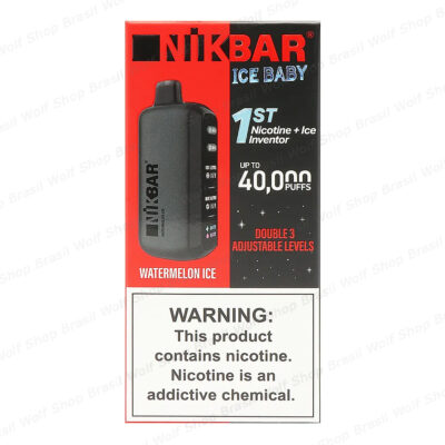NIKBAR Ice Baby 40000 - Pod Descartável - 40000 Puffs | Wolf Shop Brasil