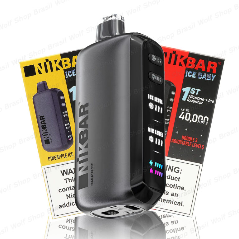 NIKBAR Ice Baby 40000 - Pod Descartável - 40000 Puffs | Wolf Shop Brasil