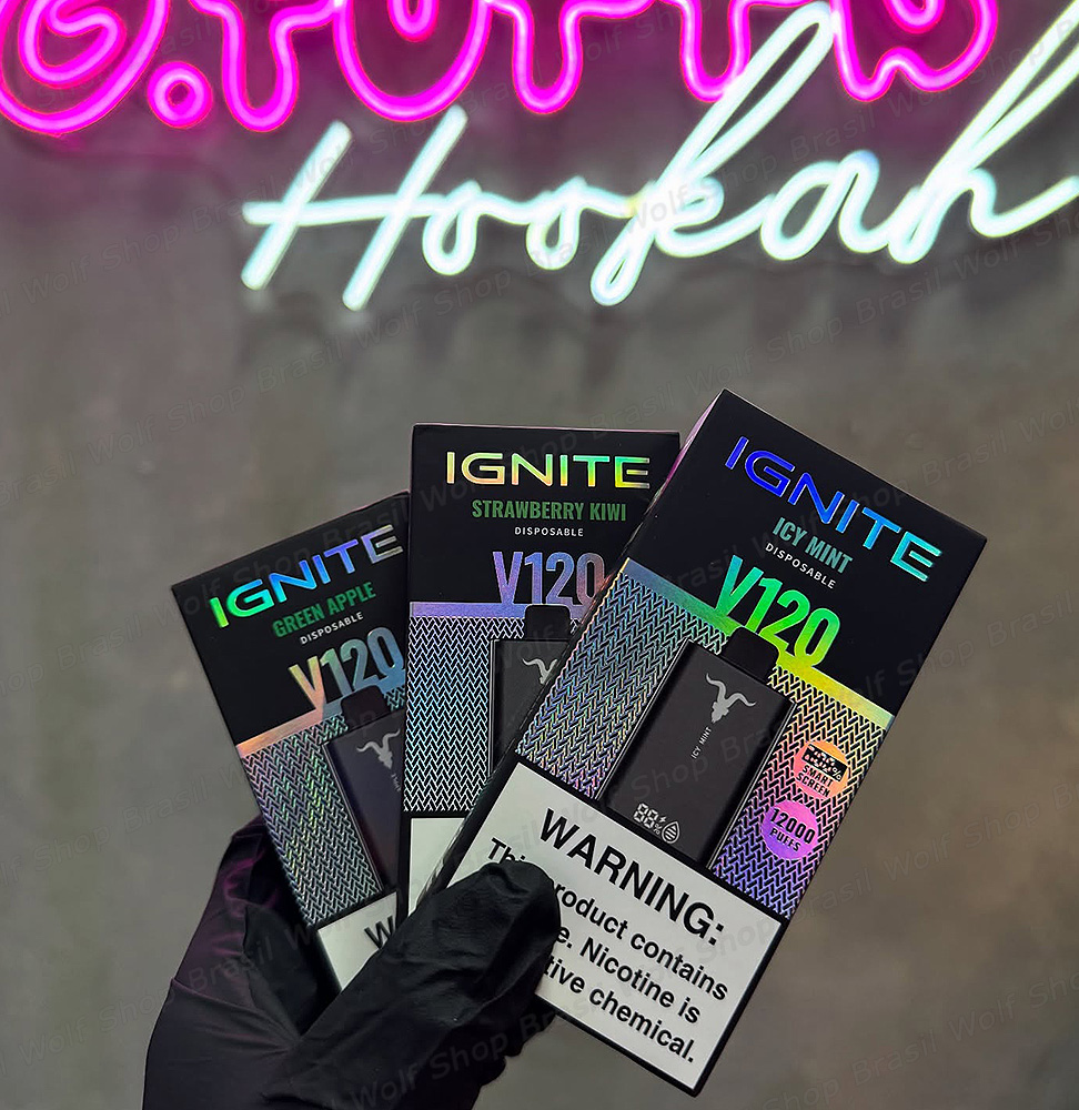 Pod IGNITE V120 Pro Recarregável 12000 Puffs - Wolf Shop Brasil