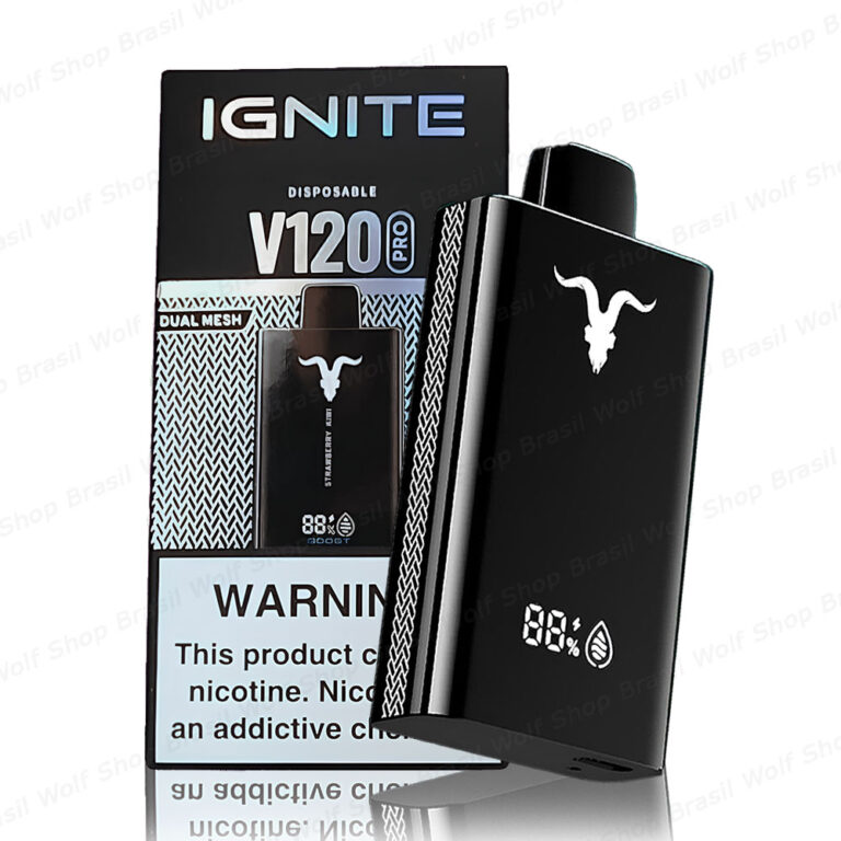 Pod IGNITE V120 Pro Recarregável 12000 Puffs - Wolf Shop Brasil