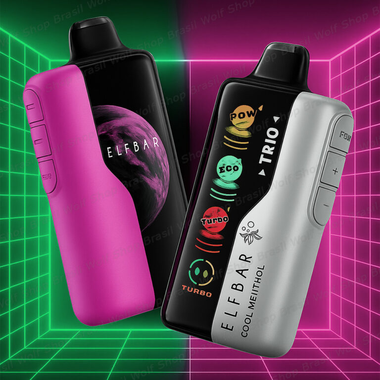ELFBAR TRIO 40K - Pod Descartável - 40.000 Puffs | Wolf Shop Brasil